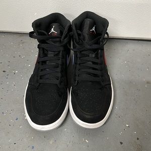 Nike | Shoes | Nike Mens Air Jordan Mid Red Blue Swoosh | Poshmark